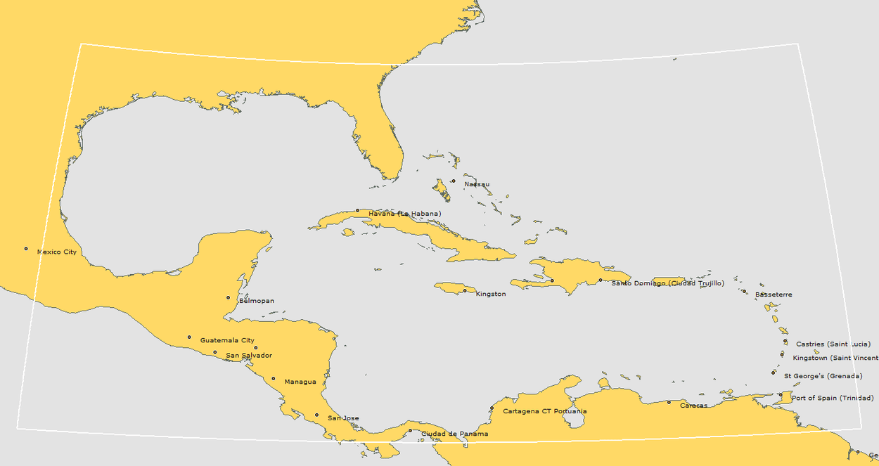 British Admiralty Nautical Chart 4400: The West Indies - Amnautical