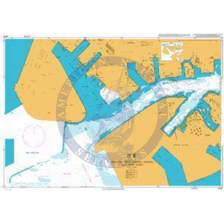 British Admiralty Nautical Chart 4403: Port of Singapore, Tuas Bay, We ...