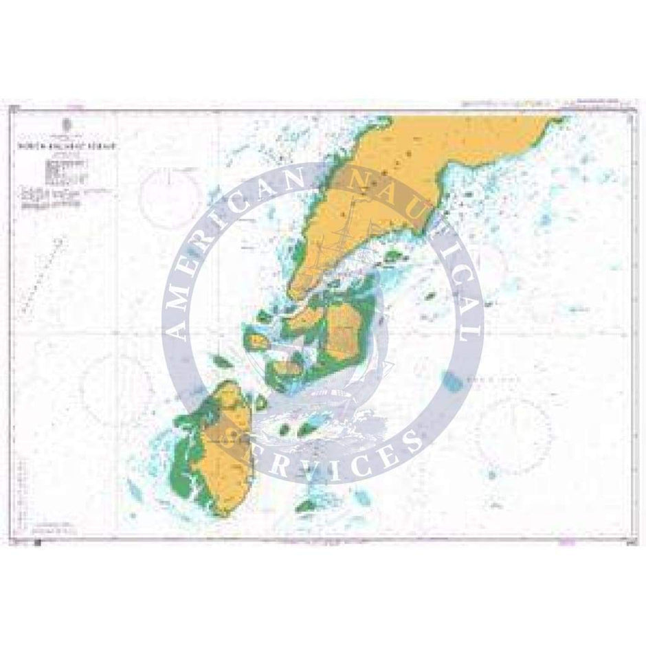 BA Nautical Chart 4463: Philippine Islands, North Balabac Strait ...