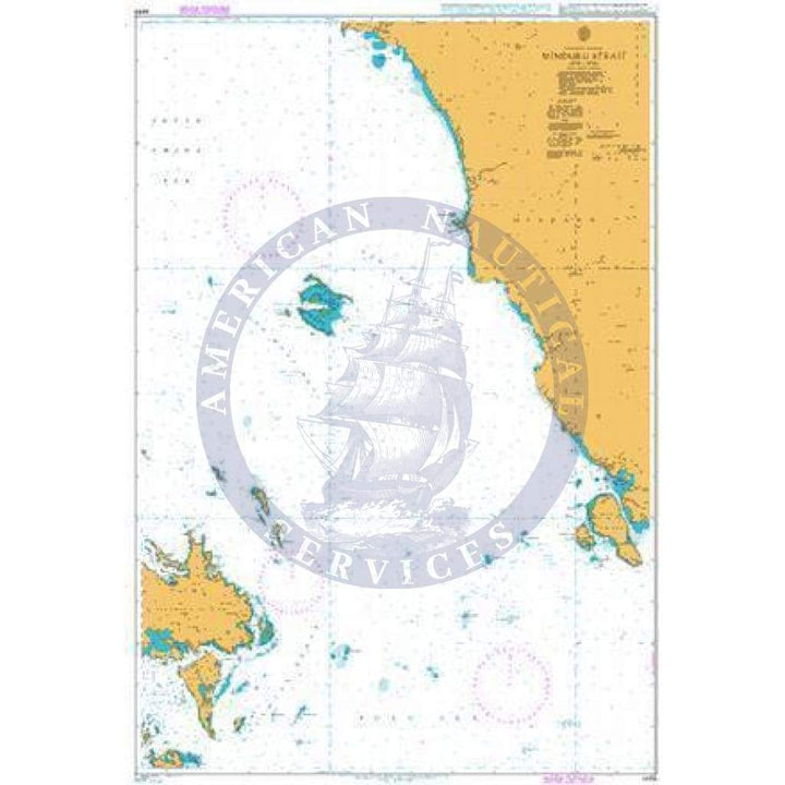 British Admiralty Nautical Chart 4483: Mindoro Strait - Amnautical