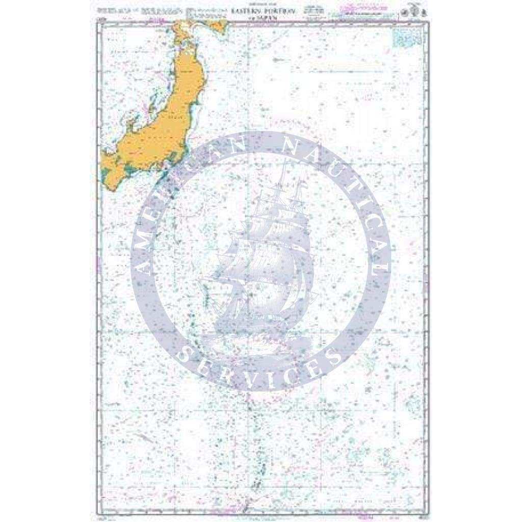 British Admiralty Nautical Chart 4510: Eastern Portion of Japan ...