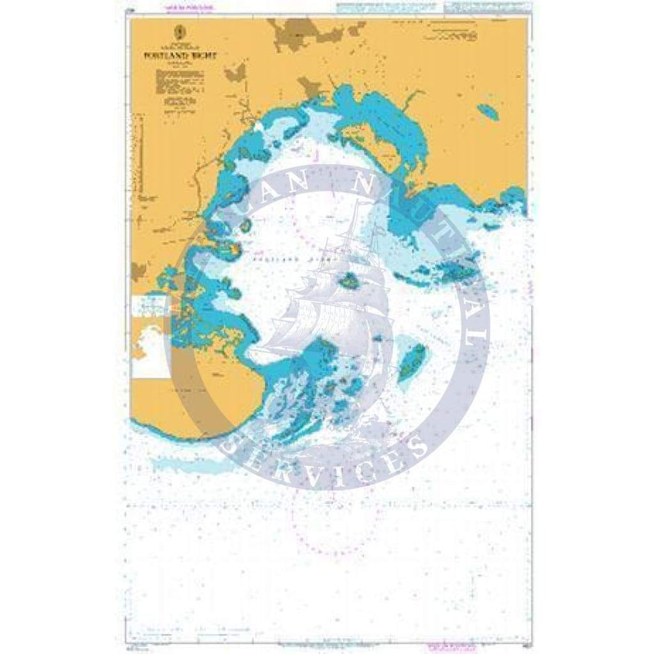 British Admiralty Nautical Chart 457: Portland Bight - Amnautical