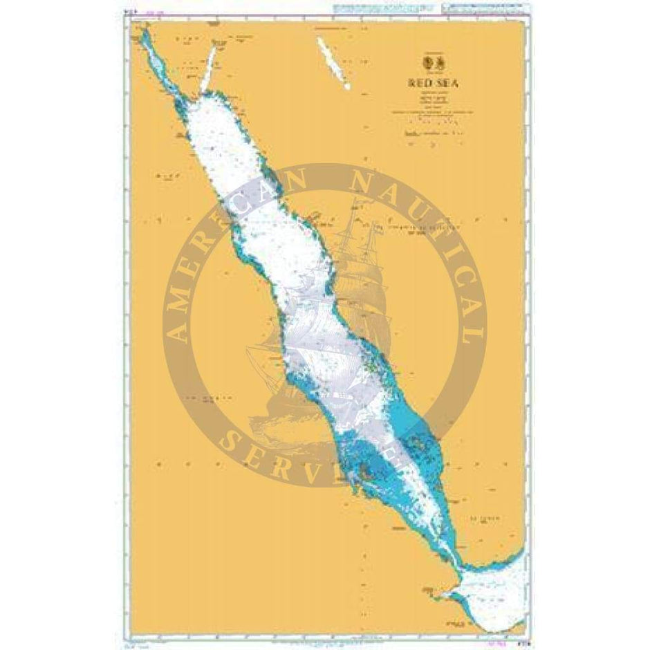 British Admiralty Nautical Chart 4704: Red Sea - Amnautical