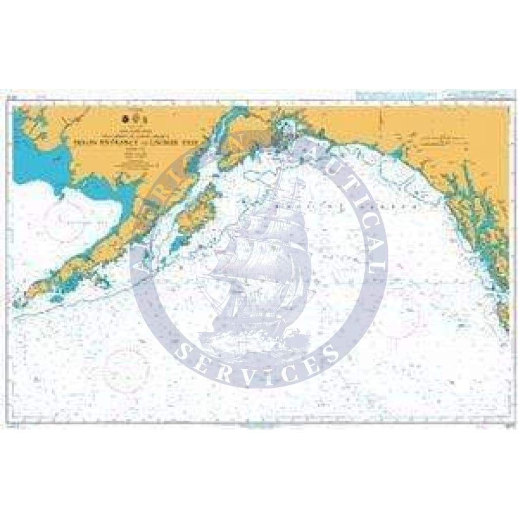 British Admiralty Nautical Chart 4810: North Pacific Ocean, West Coast ...