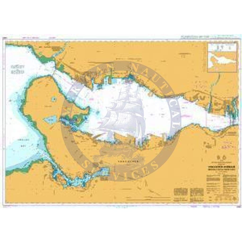 British Admiralty Nautical Chart 4963: Vancouver Harbour-Western Porti ...