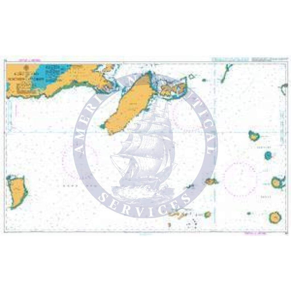 British Admiralty Nautical Chart 751: South Pacific Ocean – Fiji, Koro ...