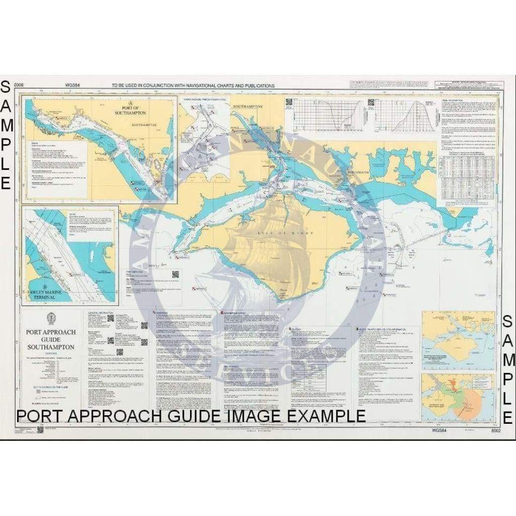 British Admiralty Nautical Chart 8018: Port Approach Guide Lagos ...
