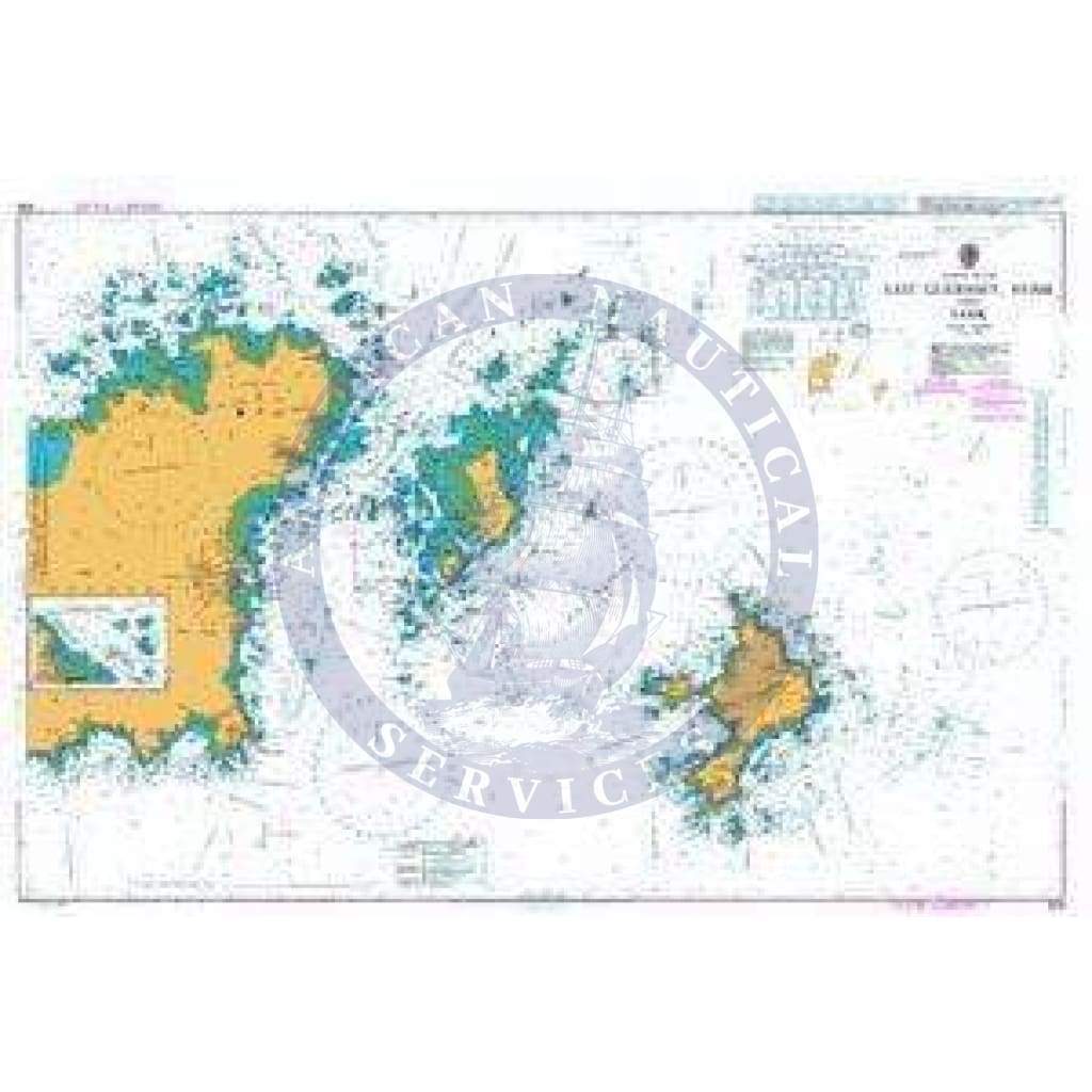 British Admiralty Nautical Chart 808: Channel Islands - Amnautical