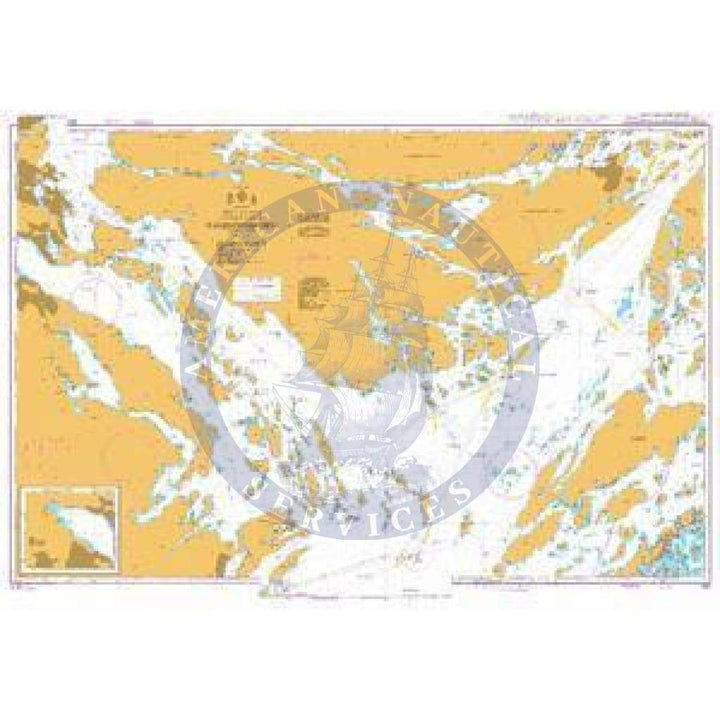 British Admiralty Nautical Chart 831: Sweden – East Coast, Stockholms ...