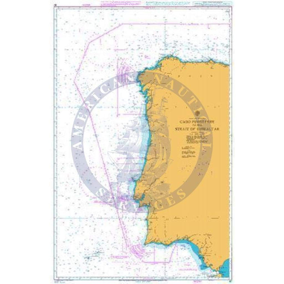British Admiralty Nautical Chart 87: Spain & Portugal - Amnautical