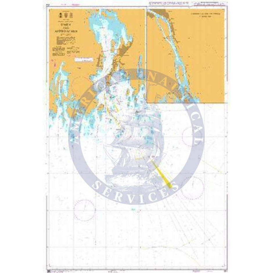 British Admiralty Nautical Chart 934: Sweden - East Coast, Umeå and Ap ...