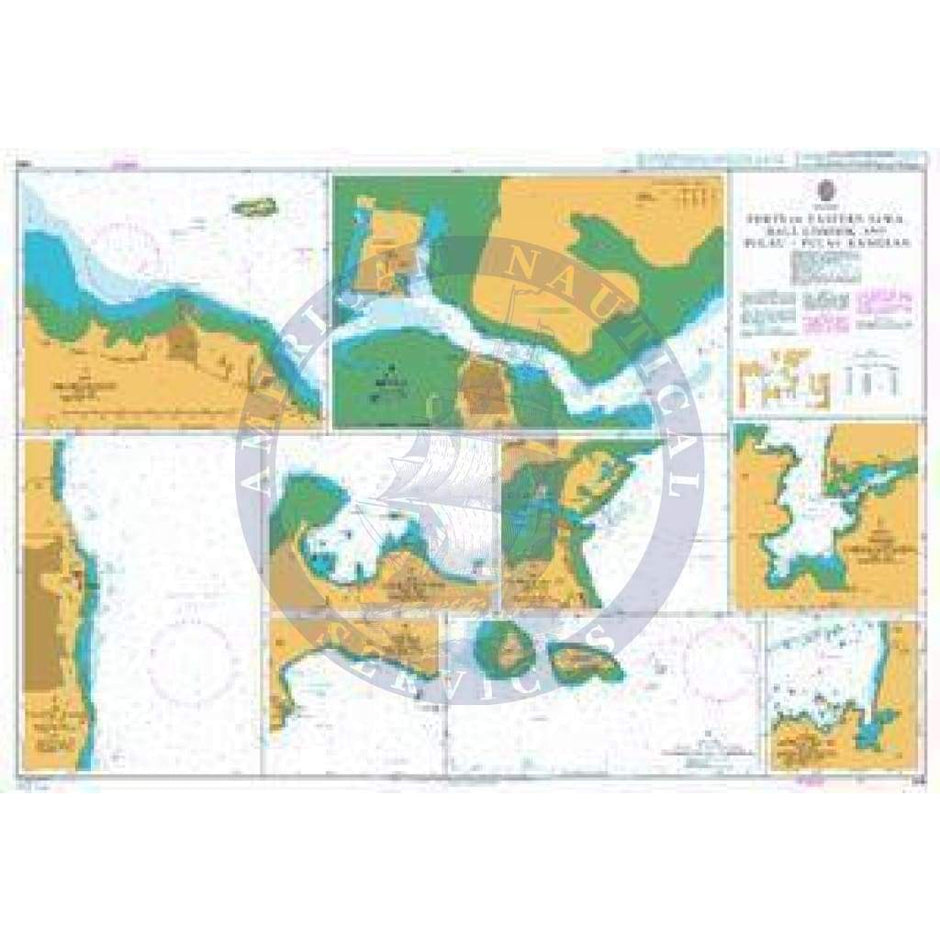 British Admiralty Nautical Chart 946: Ports in Eastern Jawa, Bali ...