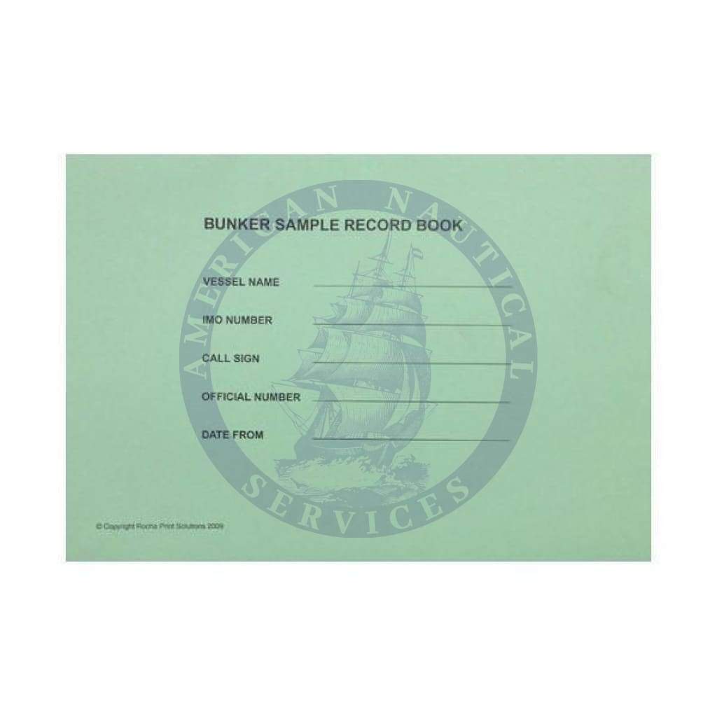 Bunker Sample Record Log Book - Amnautical