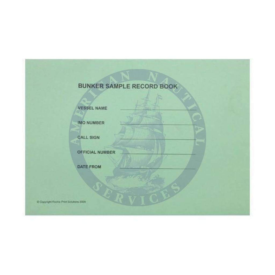 Bunker Sample Record Log Book - Amnautical