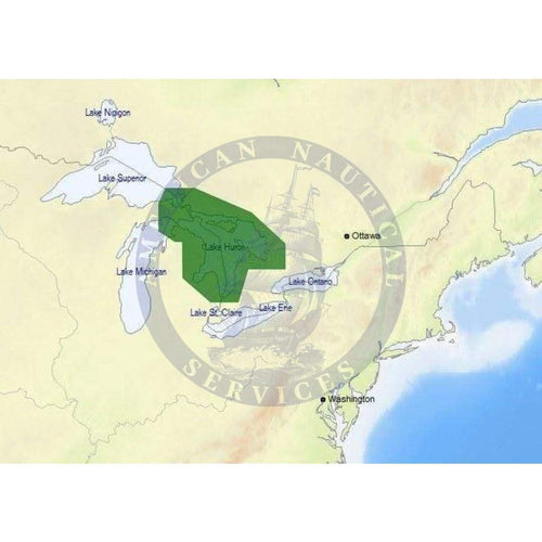 C-Map Max Chart NA-M052: Lake Huron (B) (Update)| Lake Huron Depth Map ...