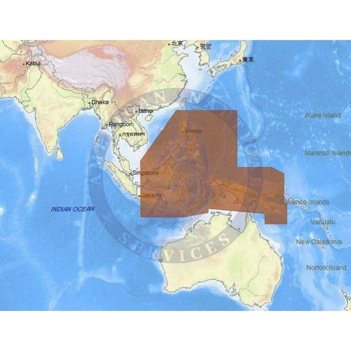 C-Map Max-N+ Chart AS-Y205: Philippines,Papua New Guinea,e.Indonesia ...