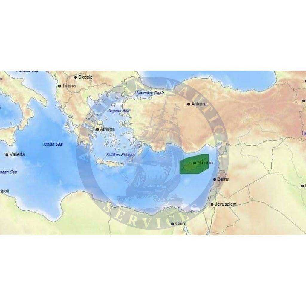 C-Map Max-N+ Chart EM-Y131: Cyprus - Amnautical