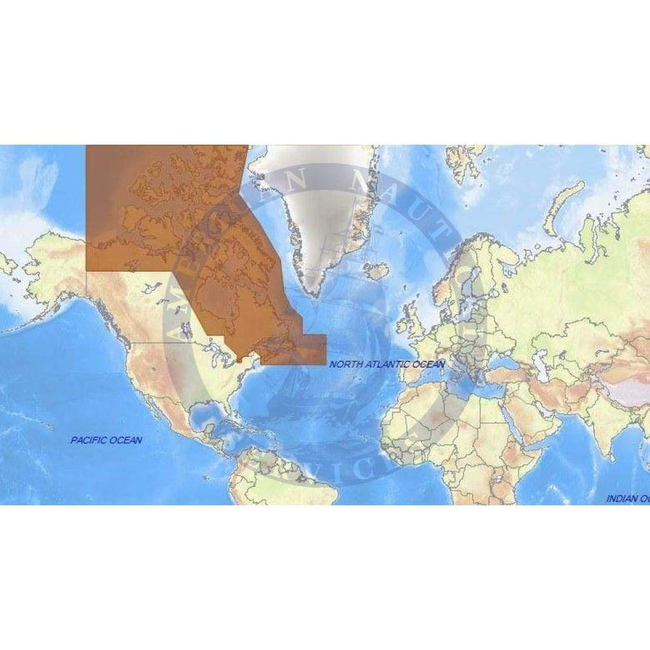 C-Map Max-N+ Chart NA-Y021: Canada North And East (Update) - Amnautical