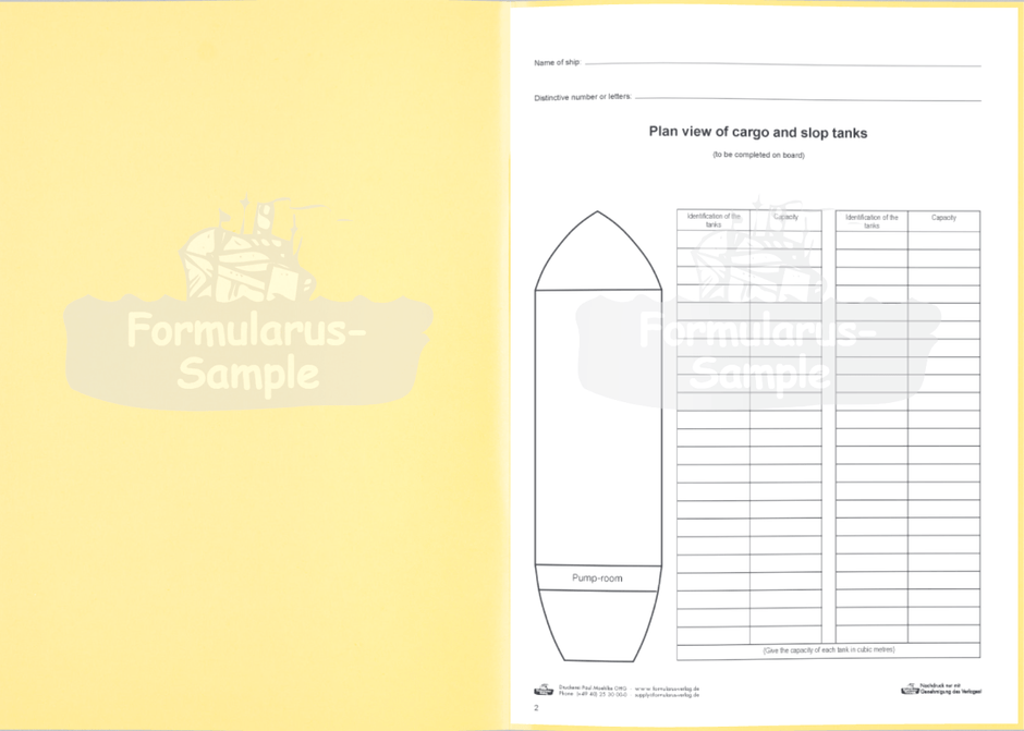 Cargo Record Book for Ships - MARPOL Annex II Compliance - Amnautical