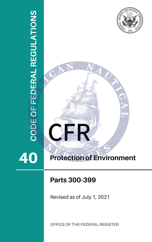 Code of Federal Regulations On Sale | CFRs - Amnautical