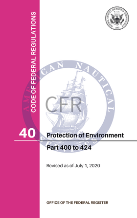 Code of Federal Regulations On Sale | CFRs - Amnautical