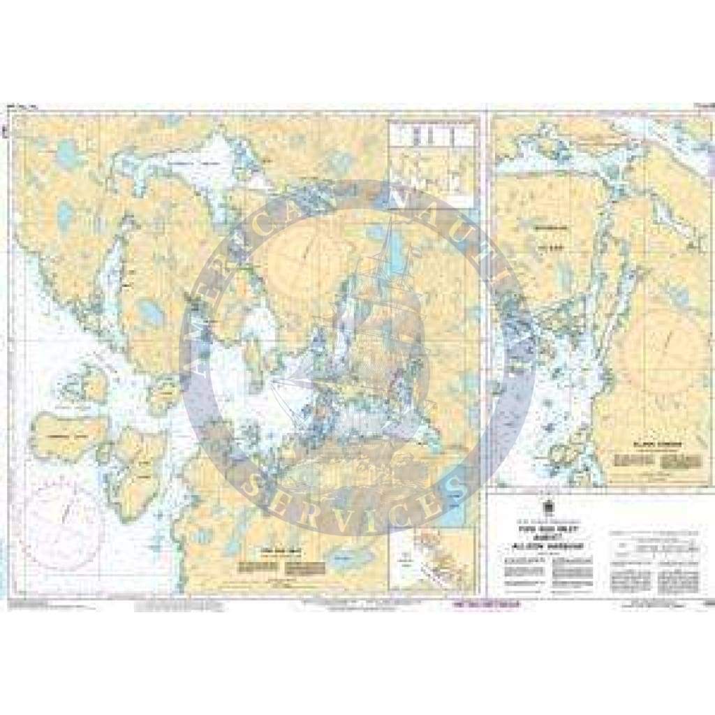 CHS Nautical Chart 3921: Fish Egg Inlet and/et Allison Harbour - Amnautical