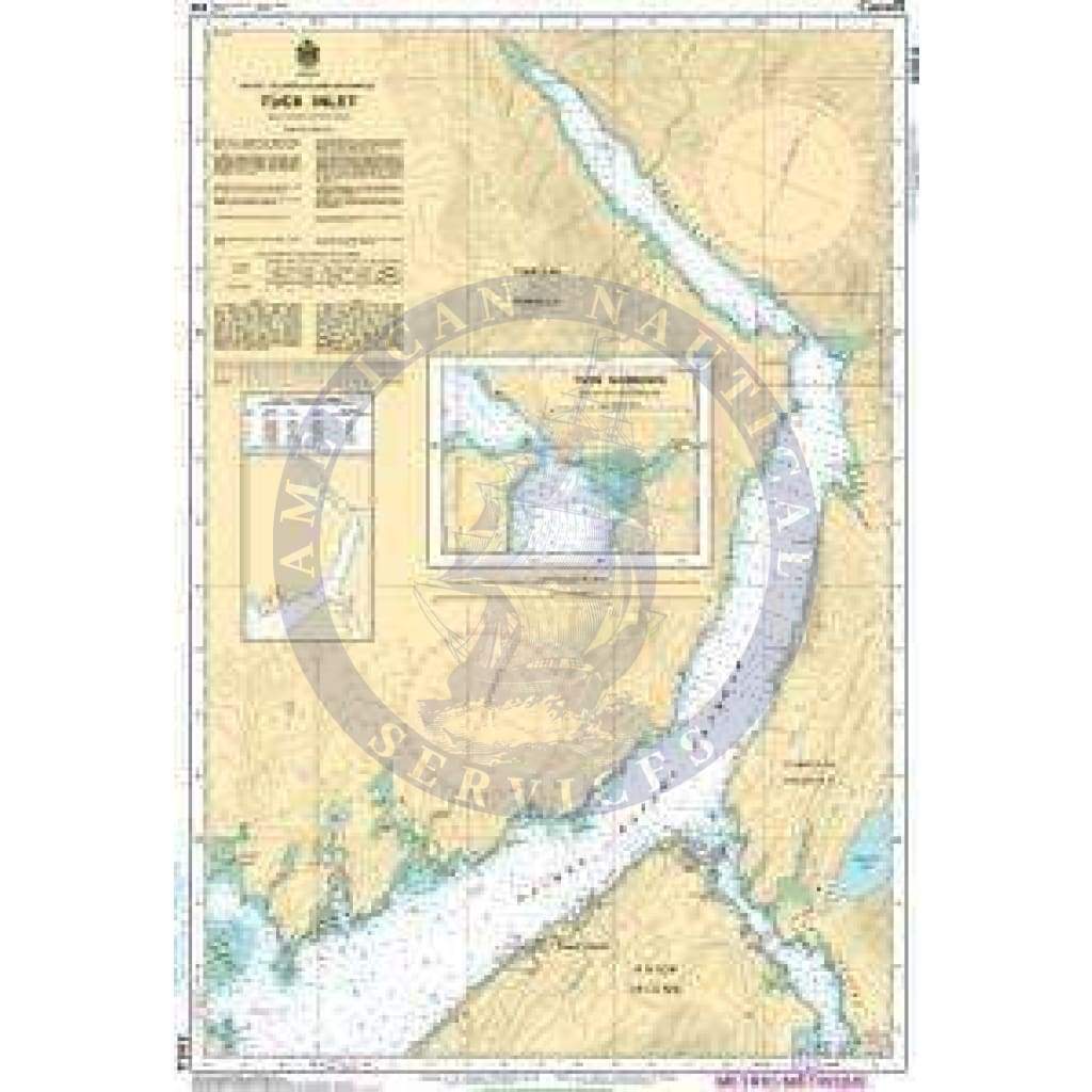 CHS Nautical Chart 3964: Tuck Inlet - Amnautical