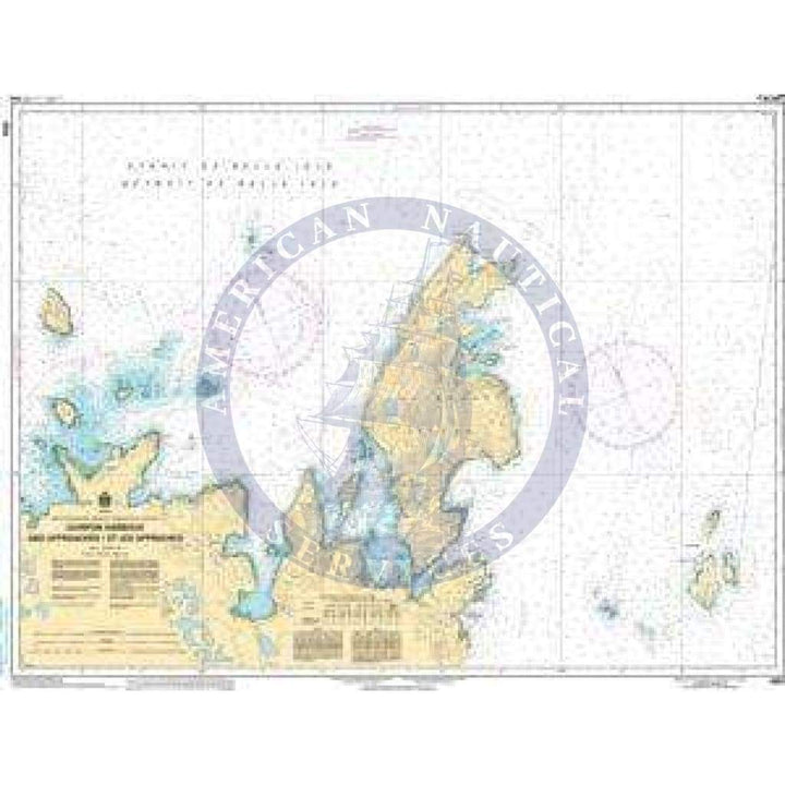CHS Nautical Chart 4512: Quirpon Harbour and Approaches/et les approch ...