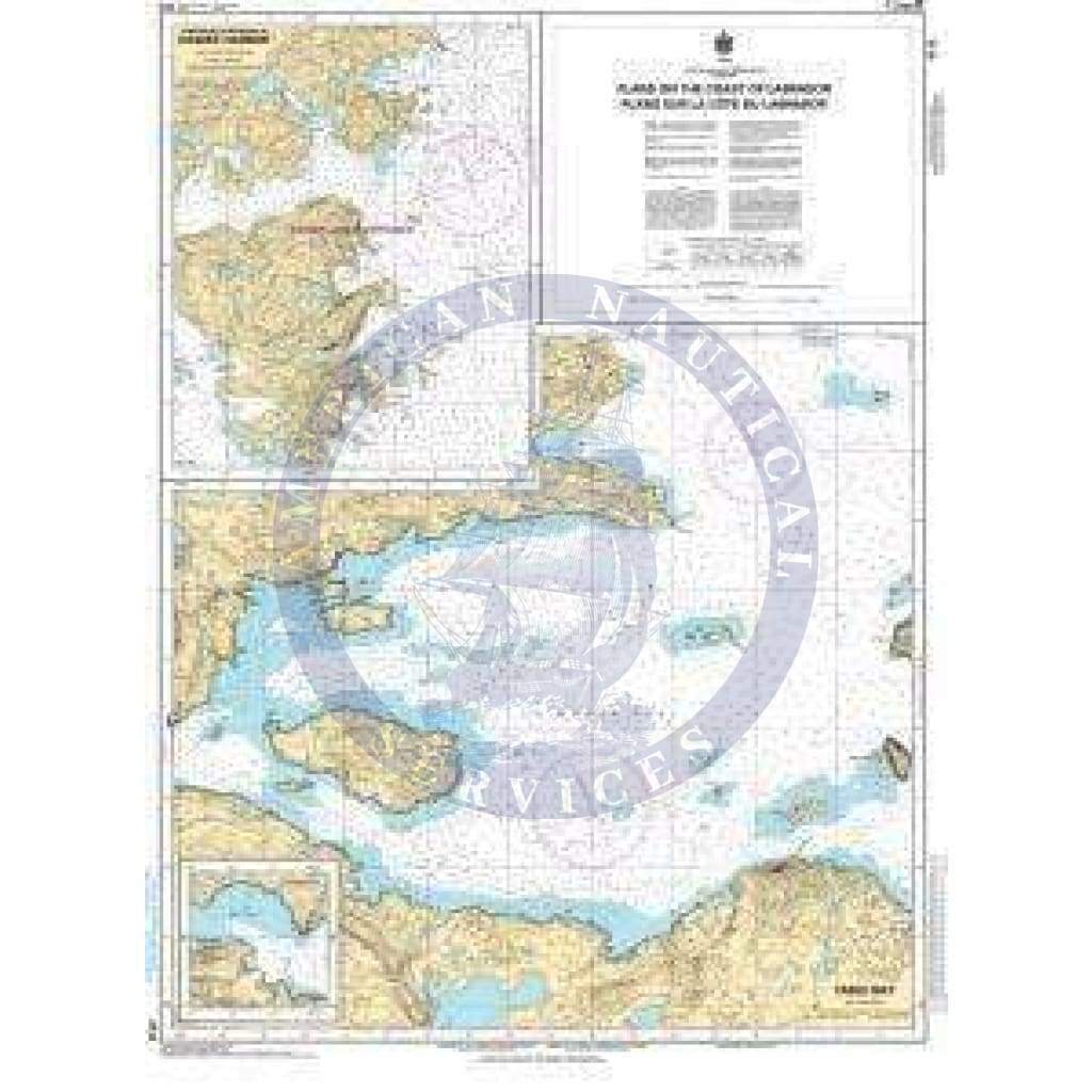 CHS Nautical Chart 4712: Plans on the Coast of Labrador/Plans sur la c ...