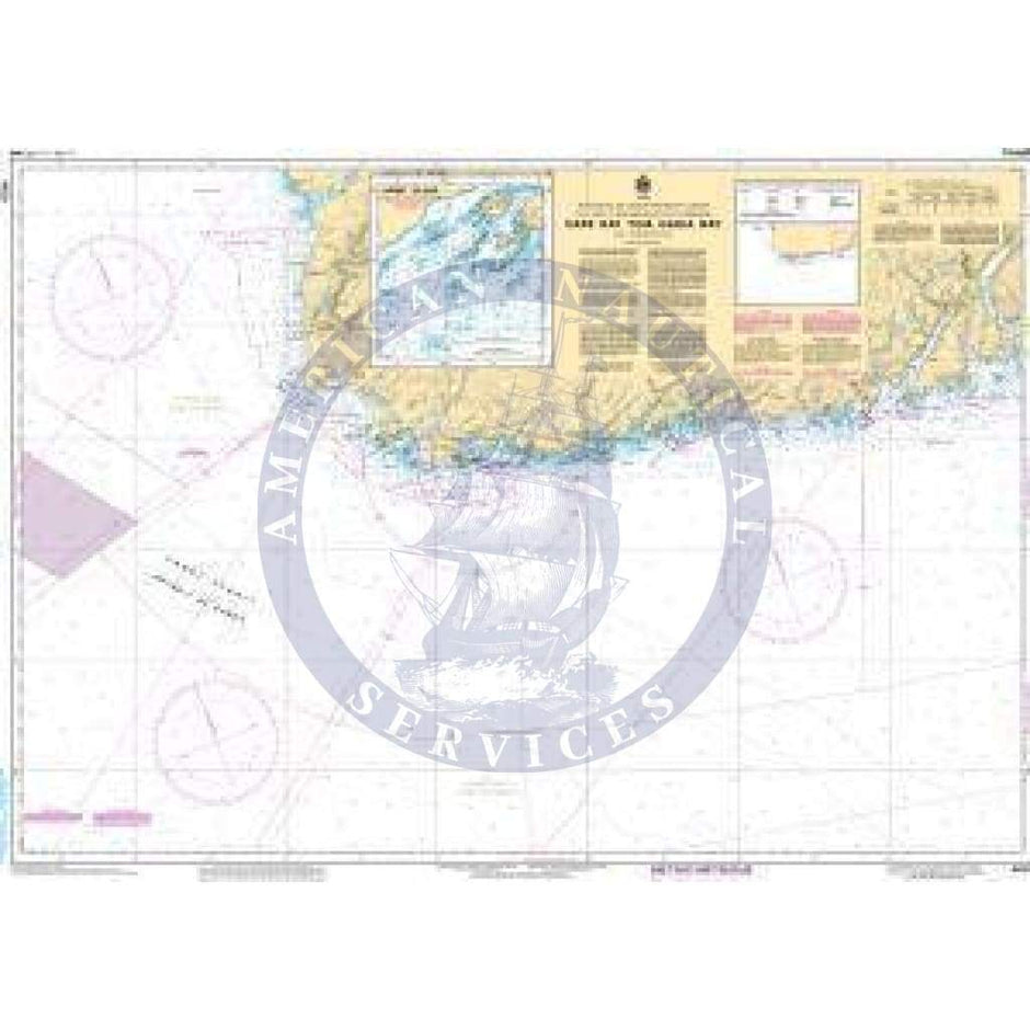 CHS Nautical Chart 4823: Cape Ray to/à Garia Bay - Amnautical
