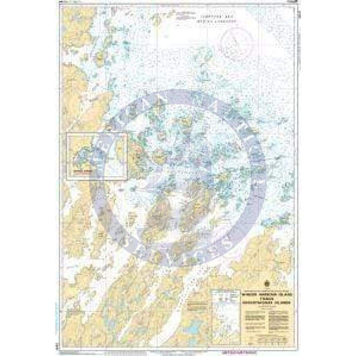 CHS Nautical Chart 5047: Winsor Harbour Island to/aux Kikkertaksoak Is ...