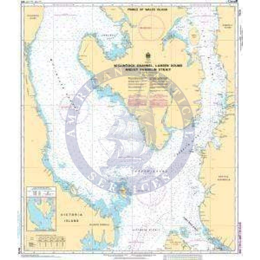 CHS Nautical Chart 7573: MClintock Channel, Larsen Sound and/et Frankl ...