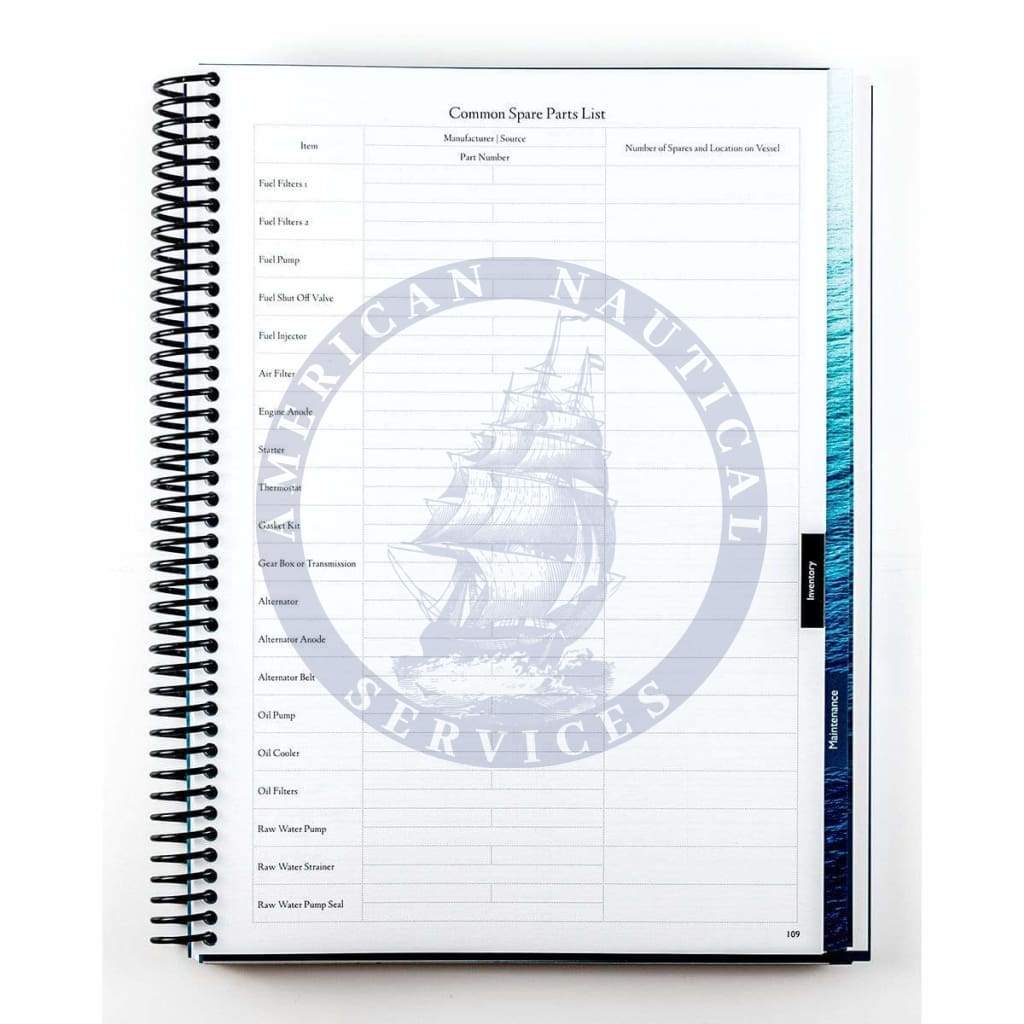 Comprehensive Ship’s Log Book | The Ships Log - Amnautical