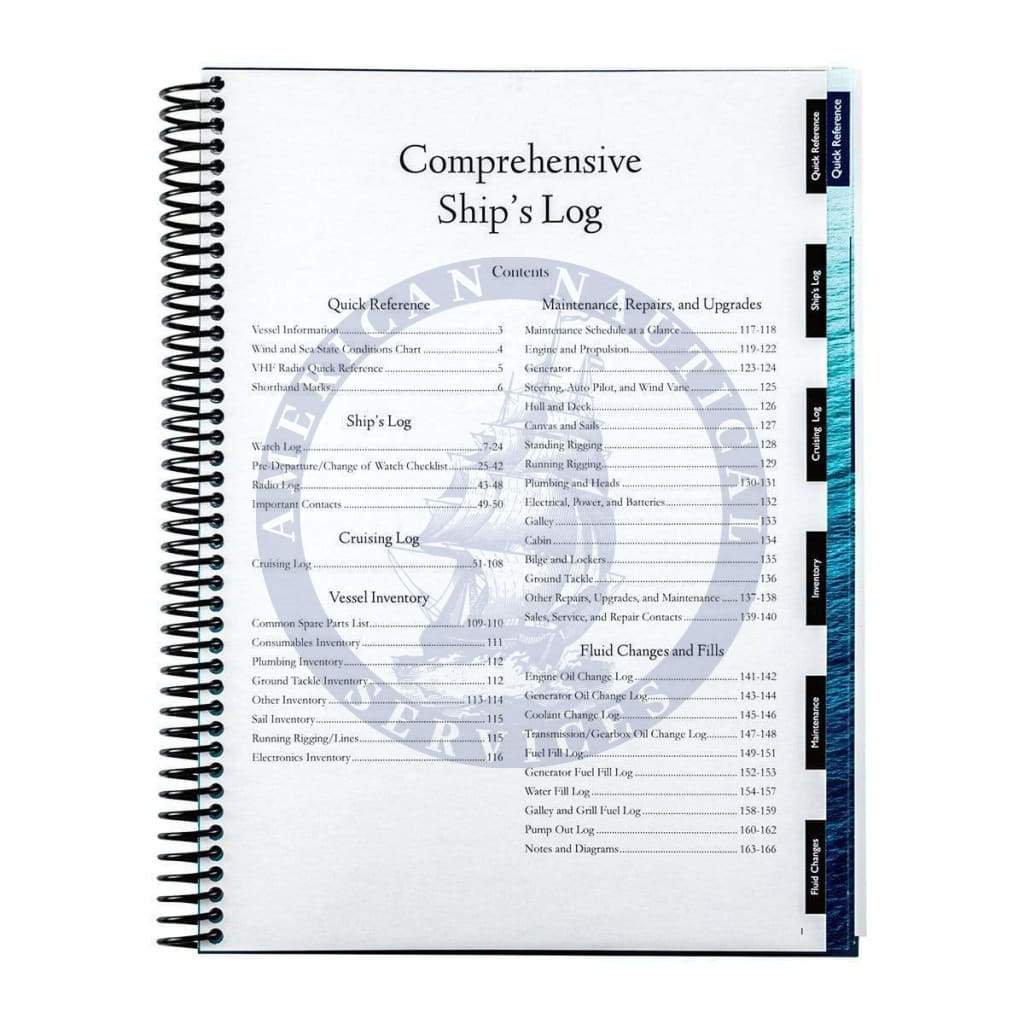 Comprehensive Ship’s Log Book | The Ships Log - Amnautical