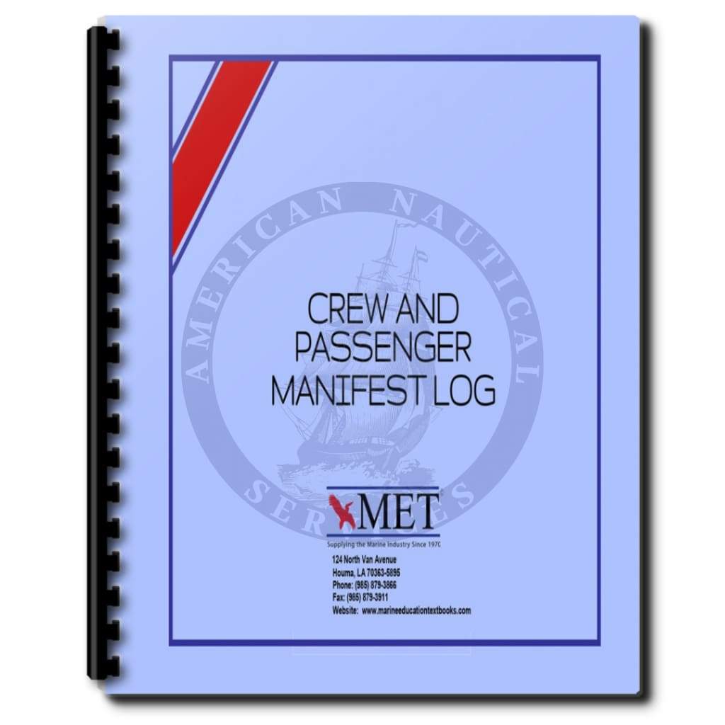 Crew & Passenger Manifest Log (BK-103) - Amnautical