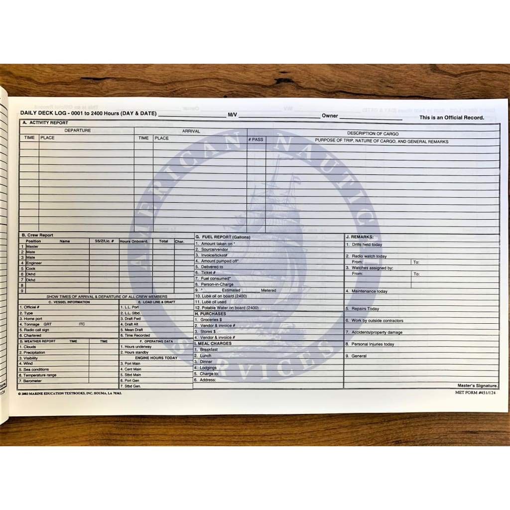 Explore Deck Logbooks Collection - Amnautical