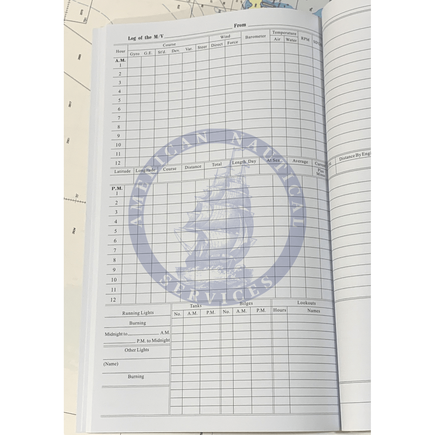 60-Day Bridge Log Book - Amnautical