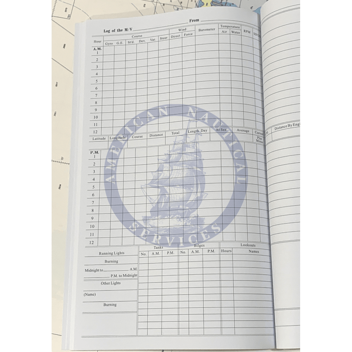 60-Day Bridge Log Book - Amnautical