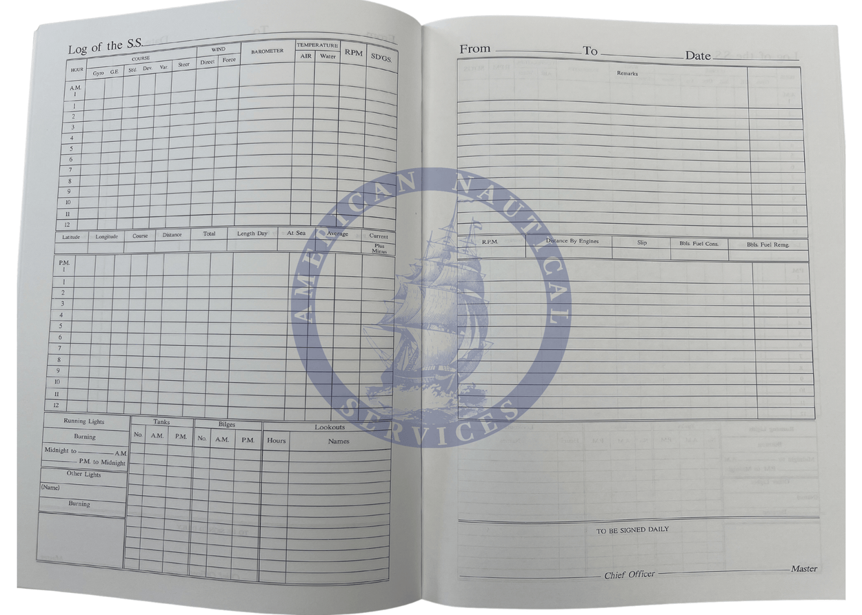 Deck Log Book (90 Days) - Amnautical