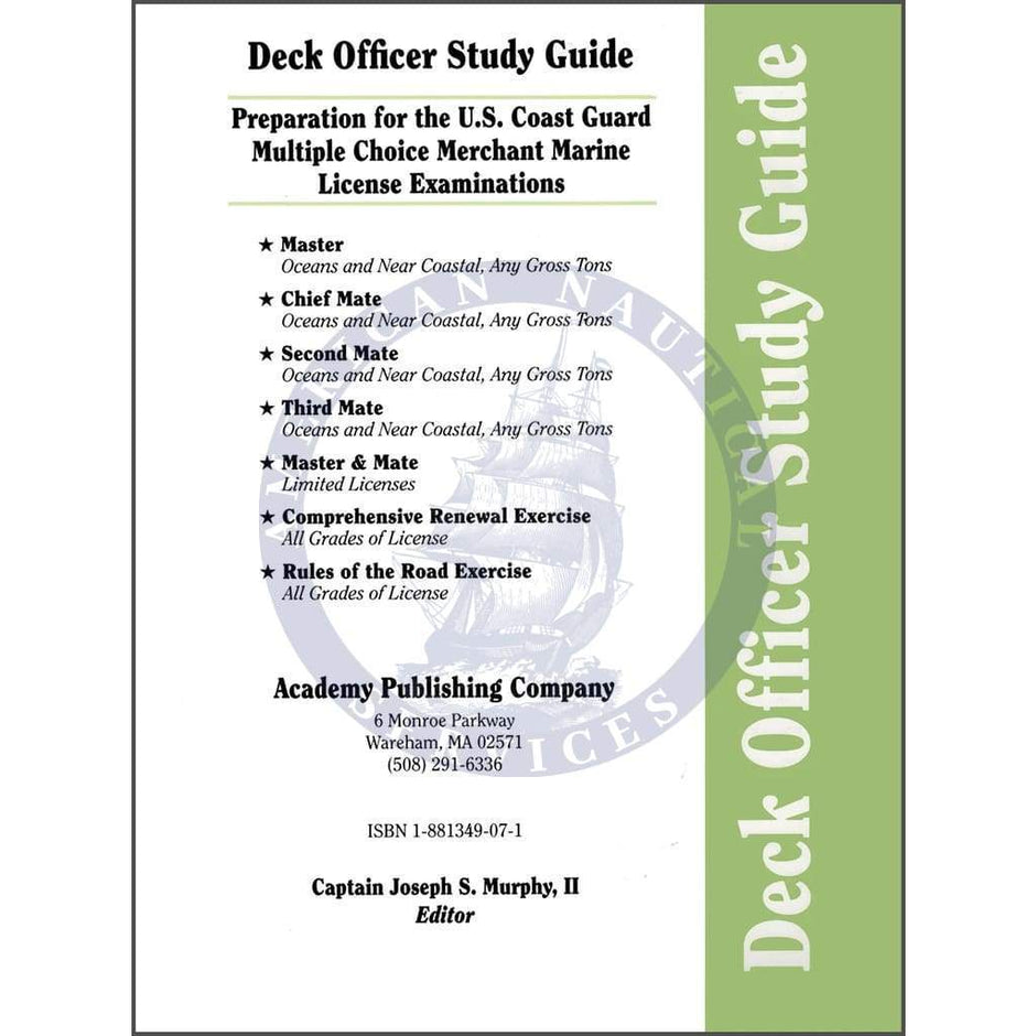 Murphy's Deck Study Guide Vol. 1: Deck General | Murphy's Books - Amnautical