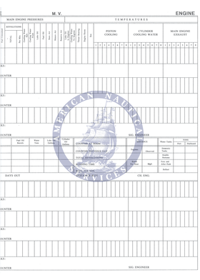 Diesel/Engineroom Log Book (60 Days) - Amnautical