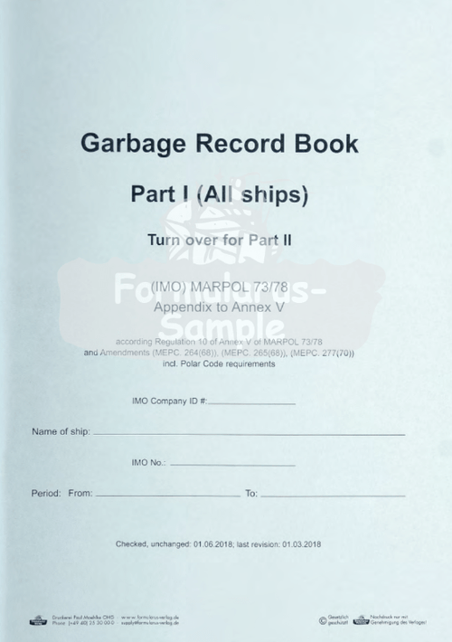 Garbage Record Book Pt 1 & 2 - Amnautical