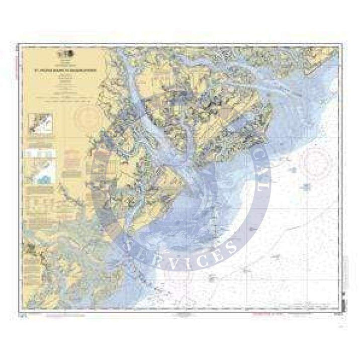 Historical Nautical Chart 11513-12-2010: SC, St Helena Sound To Savann ...