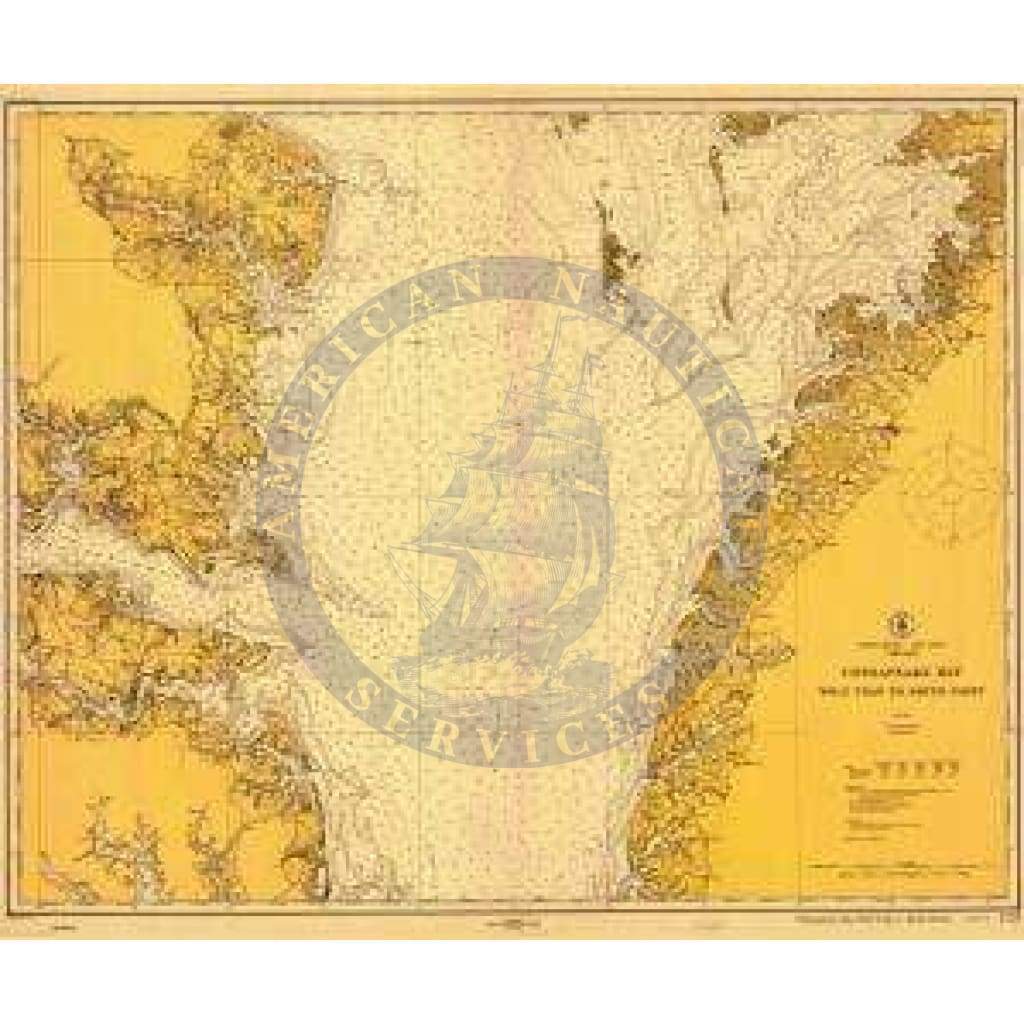 Historical Nautical Chart 1223-10-1912: VA, Chesapeake Bay Wolf Trap t ...