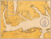 Historical Nautical Chart 1228-05-1913: NC, Map of Albemarle Sound Year ...