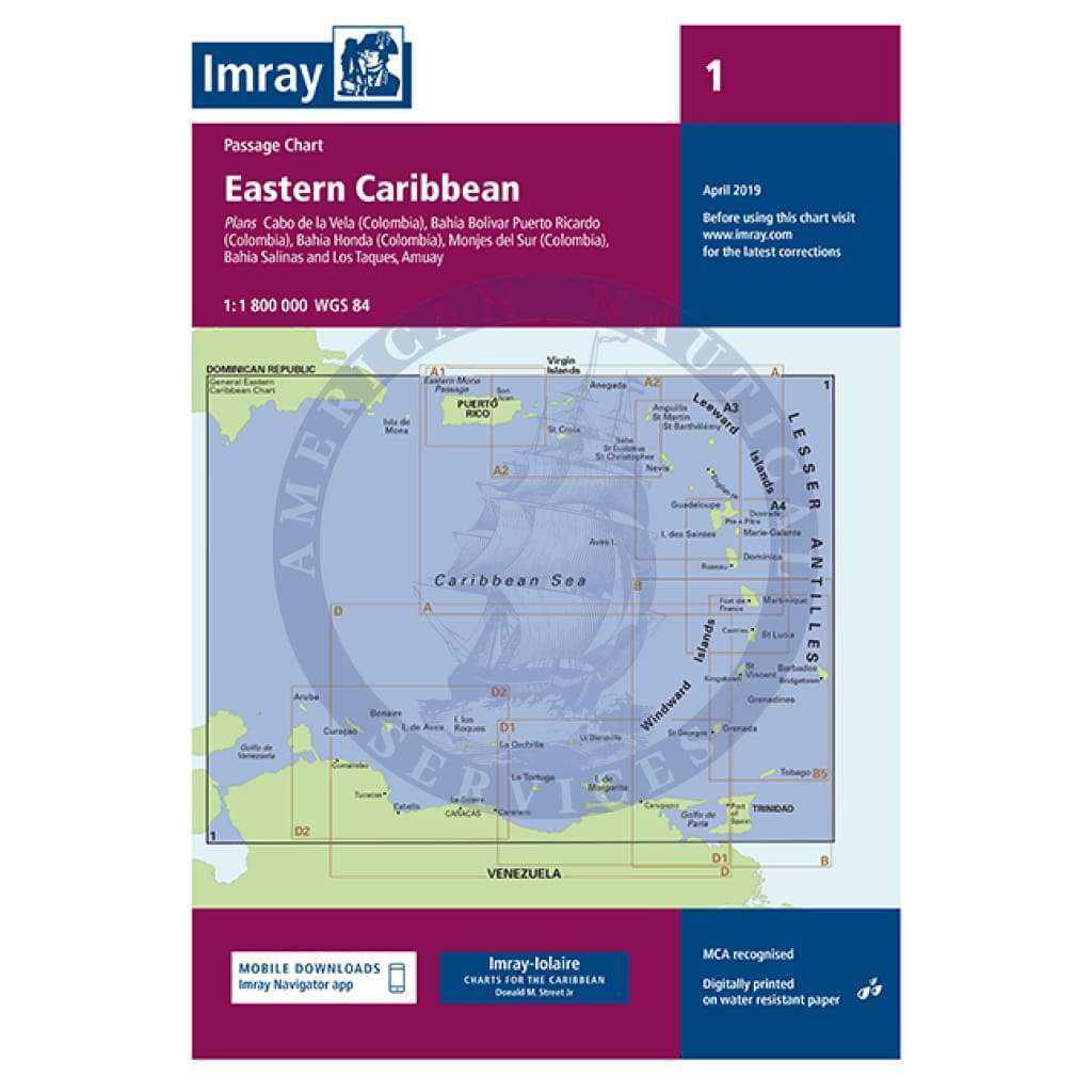 Imray Chart 1: Eastern Caribbean - Amnautical