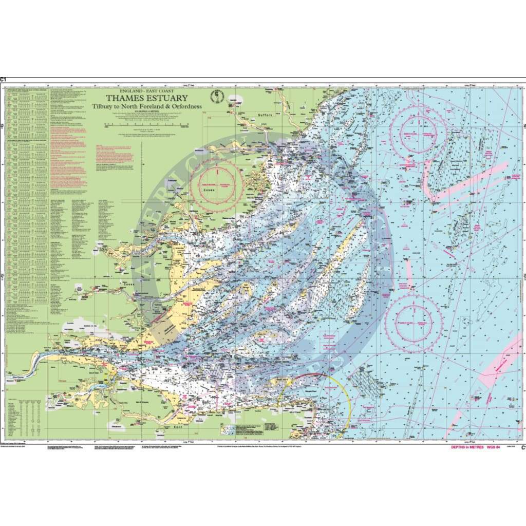 Imray Chart C1: Thames Estuary - Amnautical