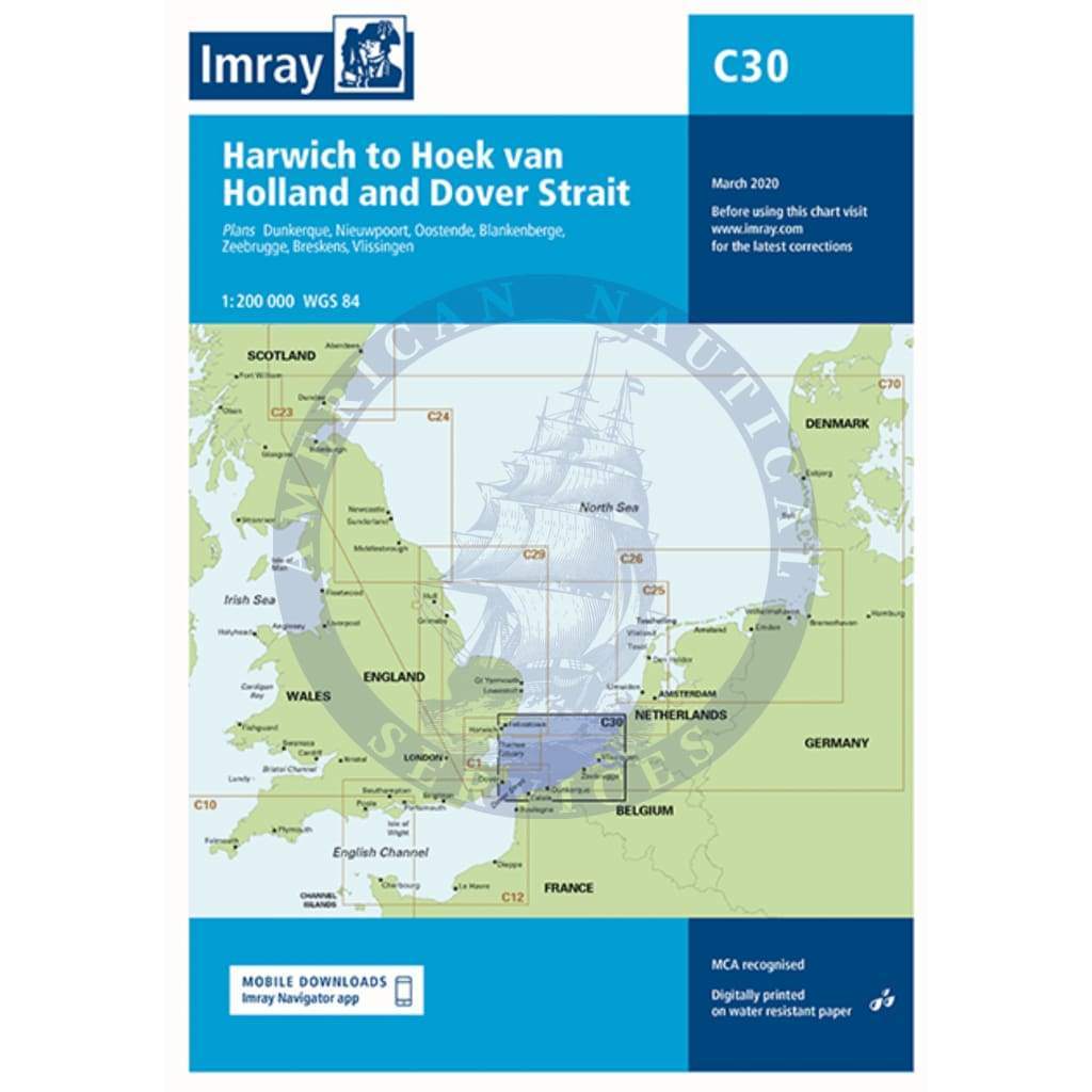 Imray Chart C30: Harwich to Hoek van Holland - Amnautical