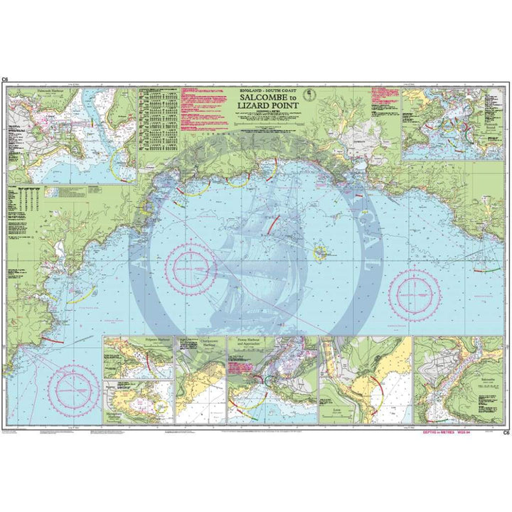 Imray Chart C6: Salcombe to Lizard Point - Amnautical