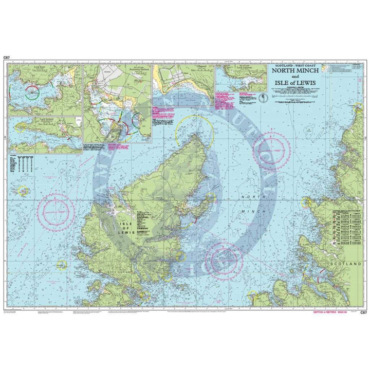 Imray Chart C67: North Minch and Isle of Lewis - Amnautical
